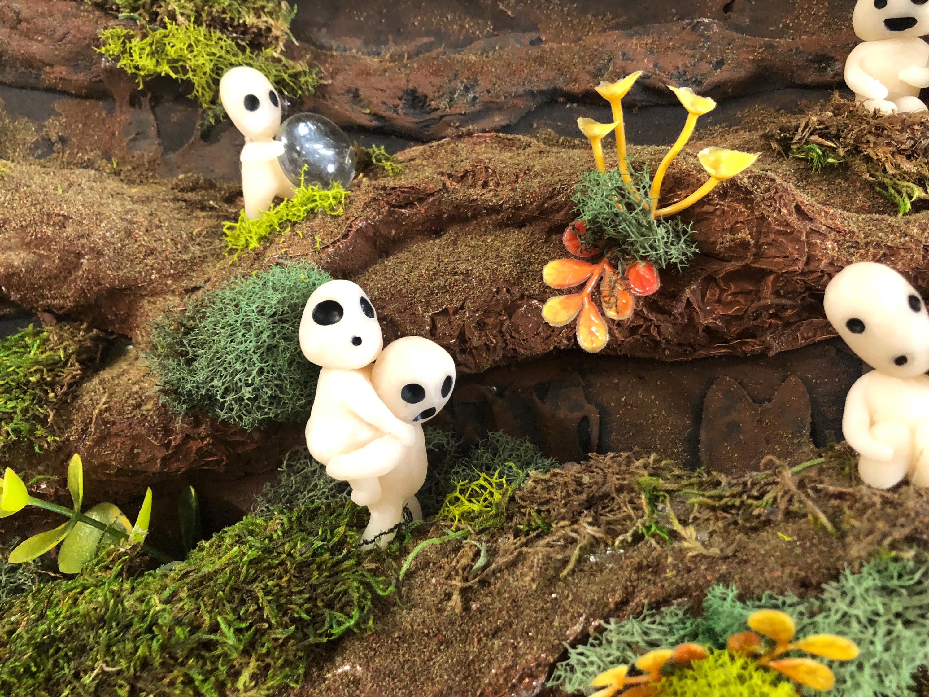 Enchanting Kodama Forest Spirits 3D Wall Décor - Etsy