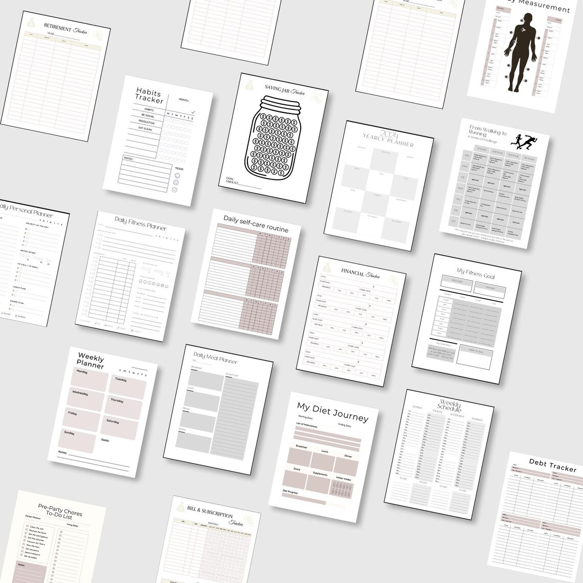 75 Soft Challenge Tracker Printable Editable, Daily 75 Soft Challenge ...