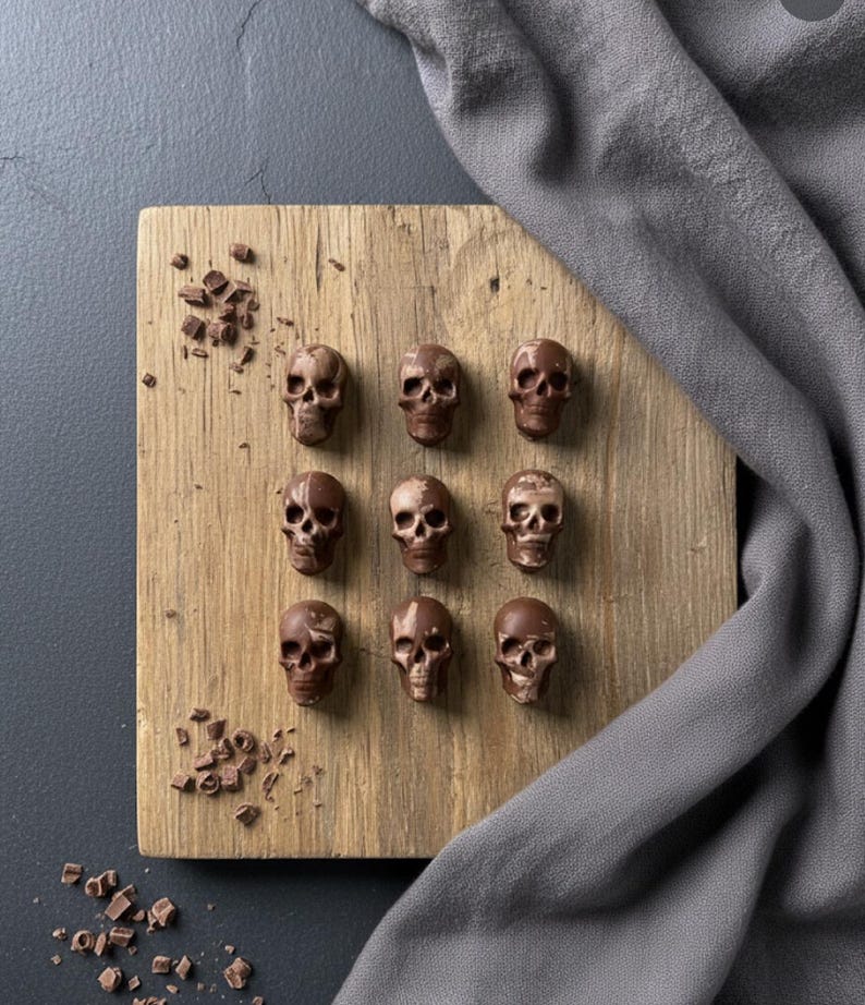 Skull Chocolate | Halloween | Halloween Chocolates | Goth Candy | Party ...