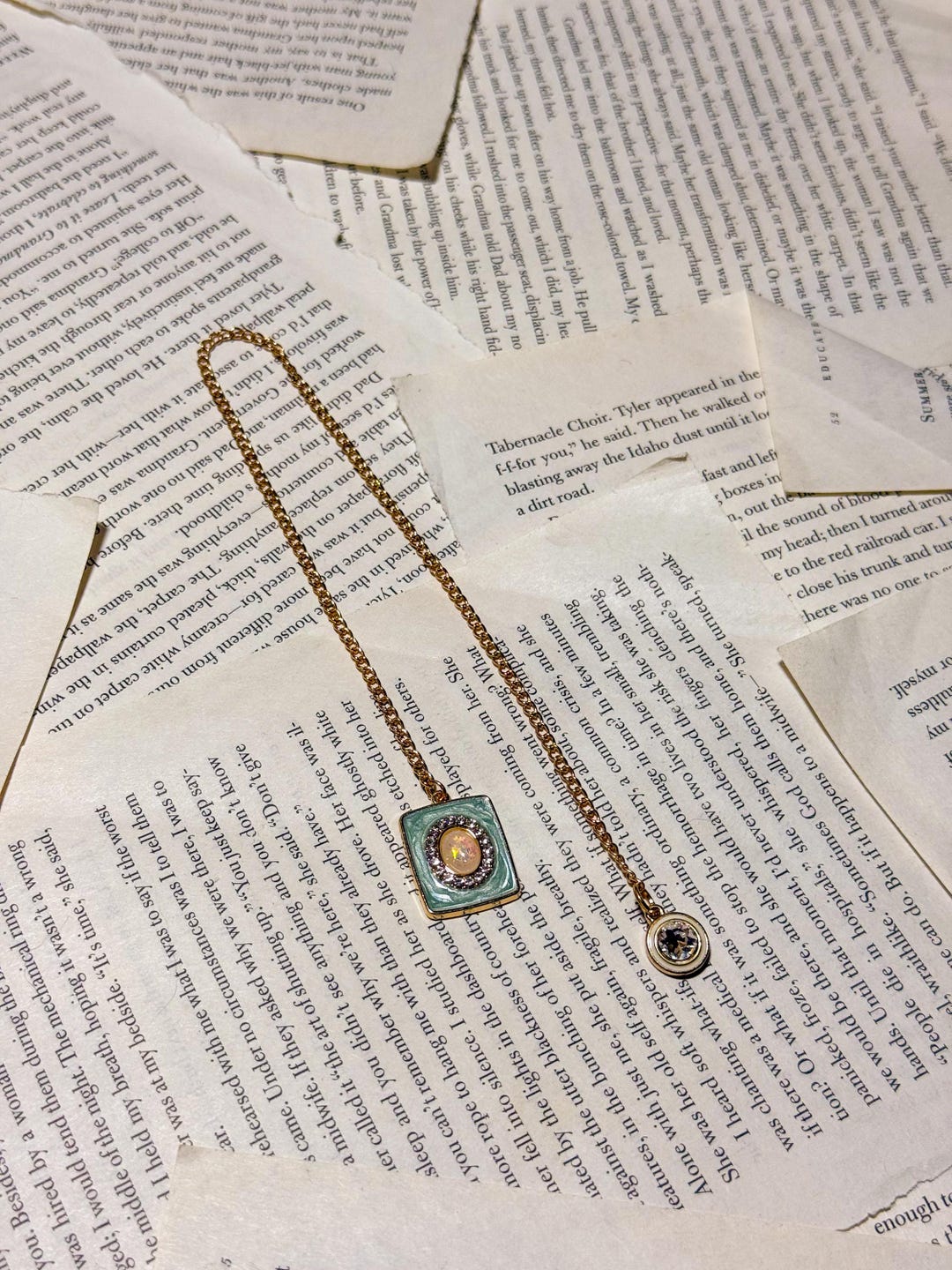 Chain Bookmark With Regency/vintage Inspired Charms - Etsy