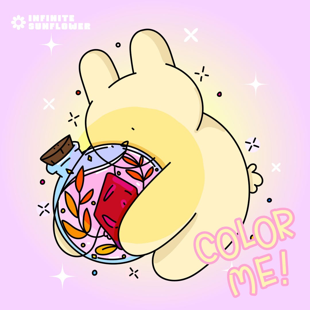 Coco Magical Bunny Coloring Pages, Digital Coloring Book, Printable ...