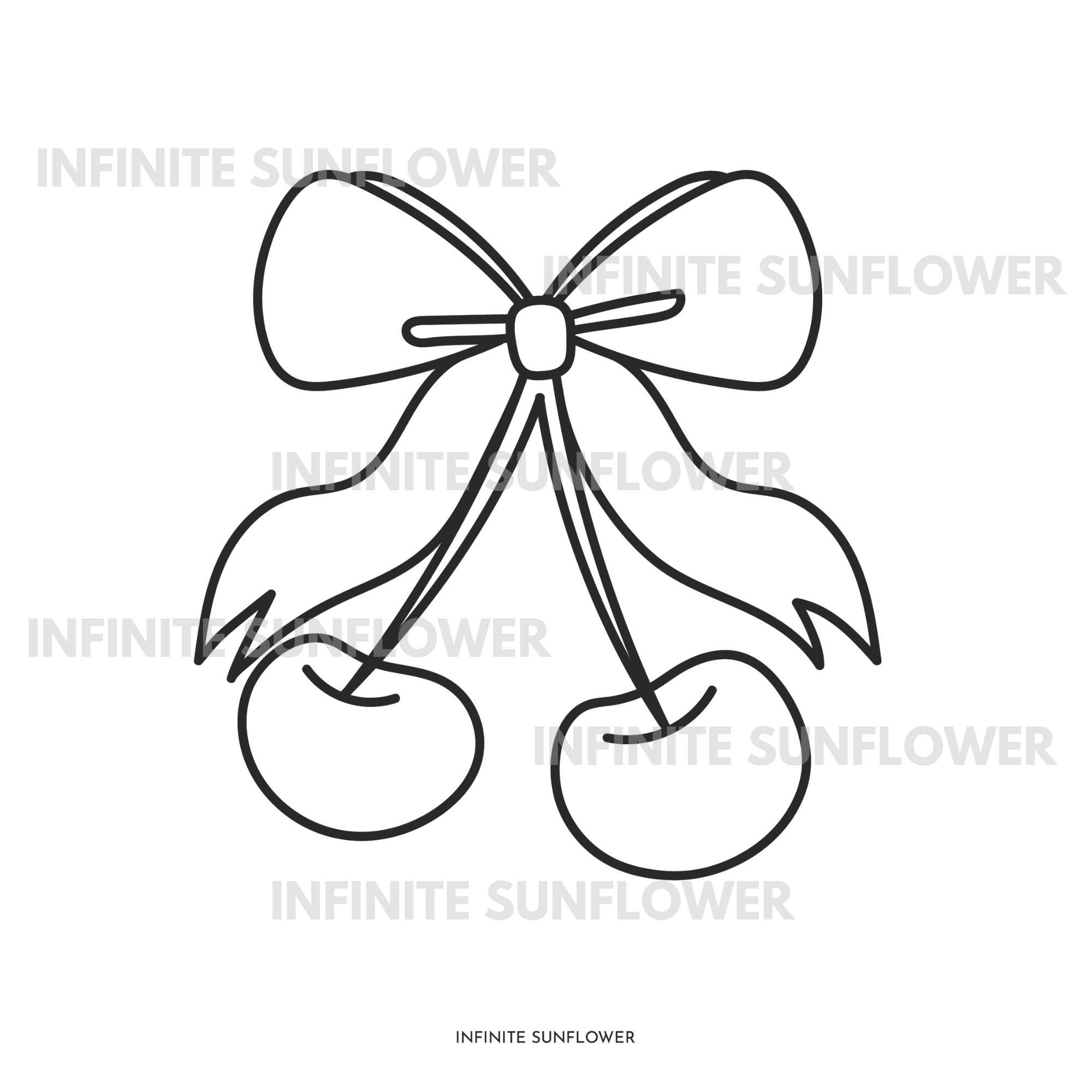 Coquette COLORING PAGES, Cute Kawaii Coloring Book, Easy and Bold Line ...