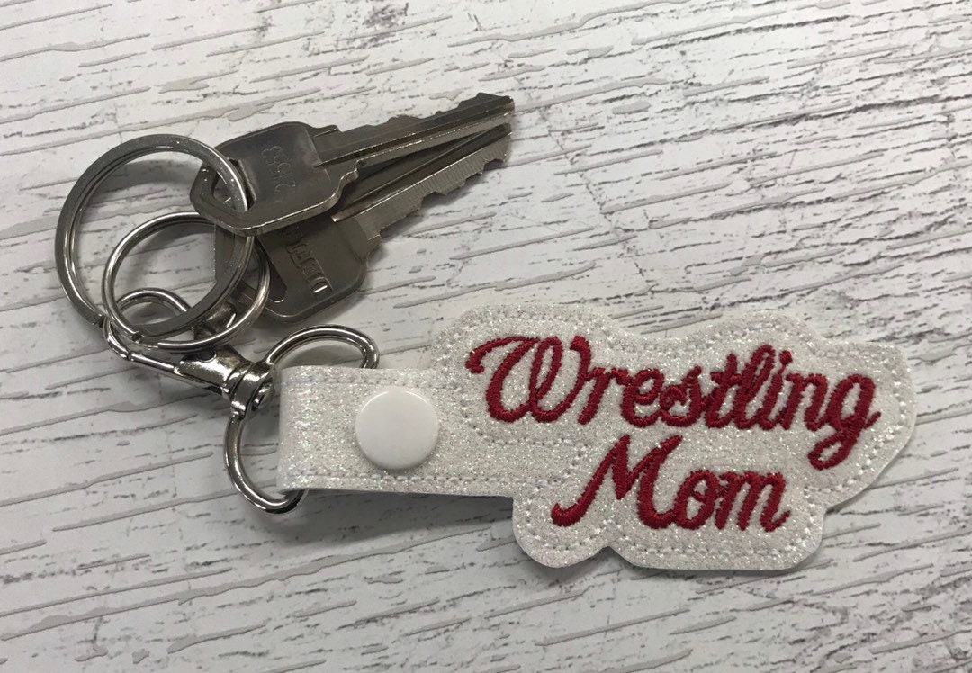 Wrestling Mom Key Fob Pick Your Color | Etsy