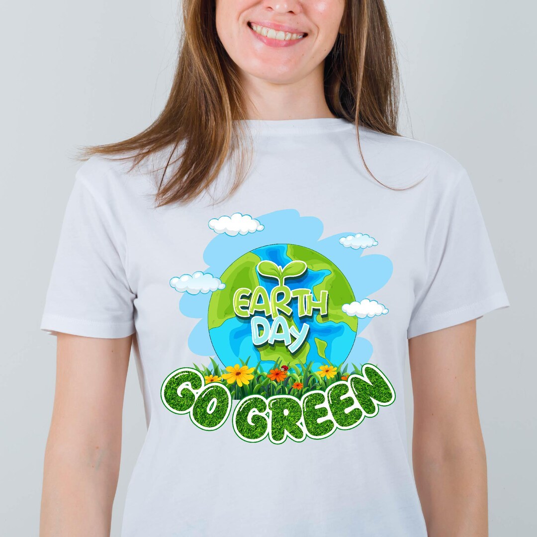 Earth Day Go Green Svg Png, Globe & Plant Png, Earth Day Shirt, Earth ...