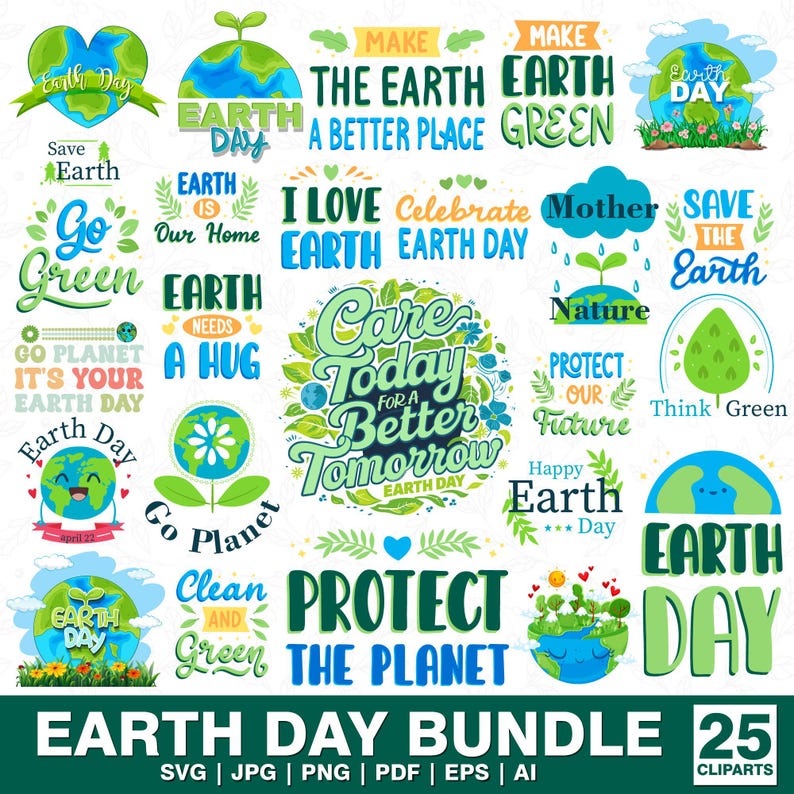 Earth Day Svg Bundle, Earth Day Svg, Recycle Png, Globe Svg, Earth Day ...
