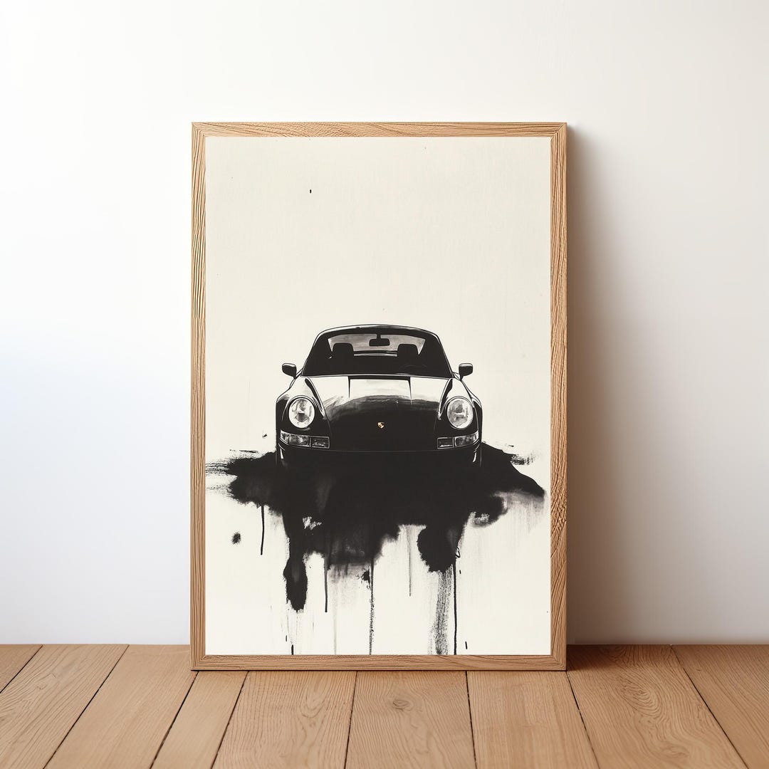 Vintage Porsche 911 Poster, Porsche Print, Classic Car Wall Art, Sports ...