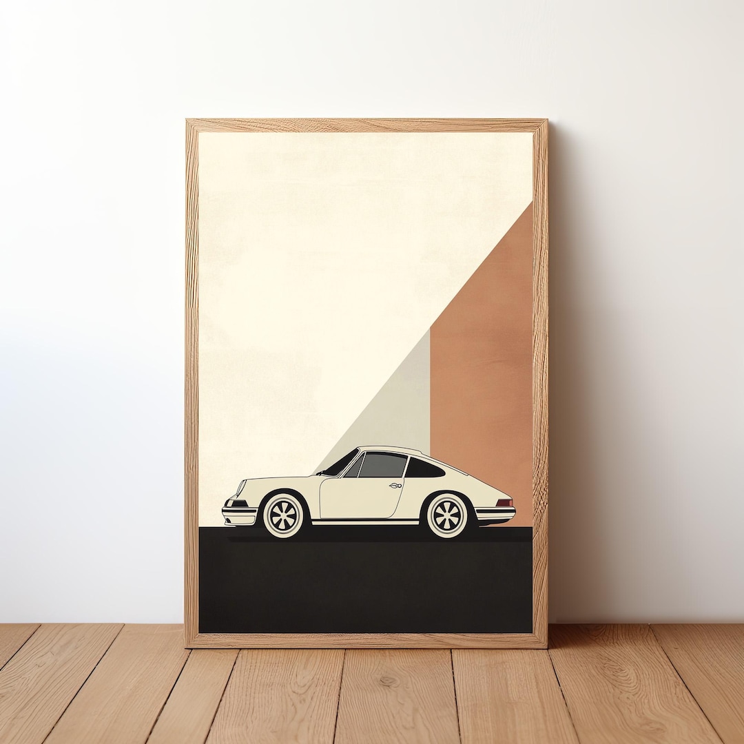 Vintage Porsche 911 Poster, Porsche Print, Classic Car Wall Art, Sports ...
