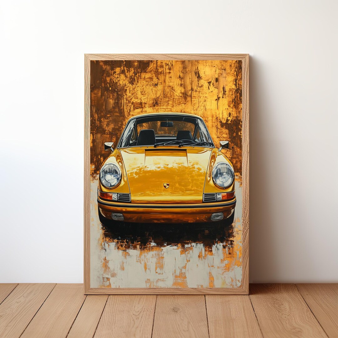 Vintage Porsche 911 Poster, Porsche Print, Classic Car Wall Art, Sports ...