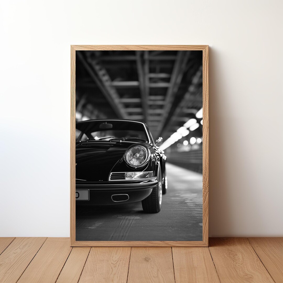 Vintage Porsche Poster, Porsche 911 Print, Classic Car Wall Art, Sports ...