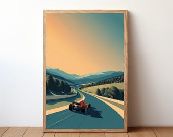 Formula One Racing Poster: Vintage F1 Grand Prix Car Art | F1-17 - Etsy UK