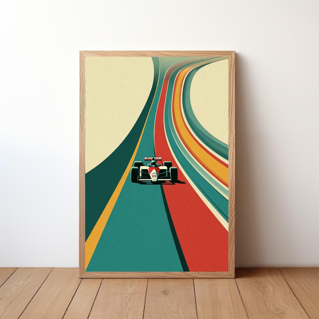 Formula One Racing Poster: Vintage F1 Grand Prix Car Art | F1-28 - Etsy UK