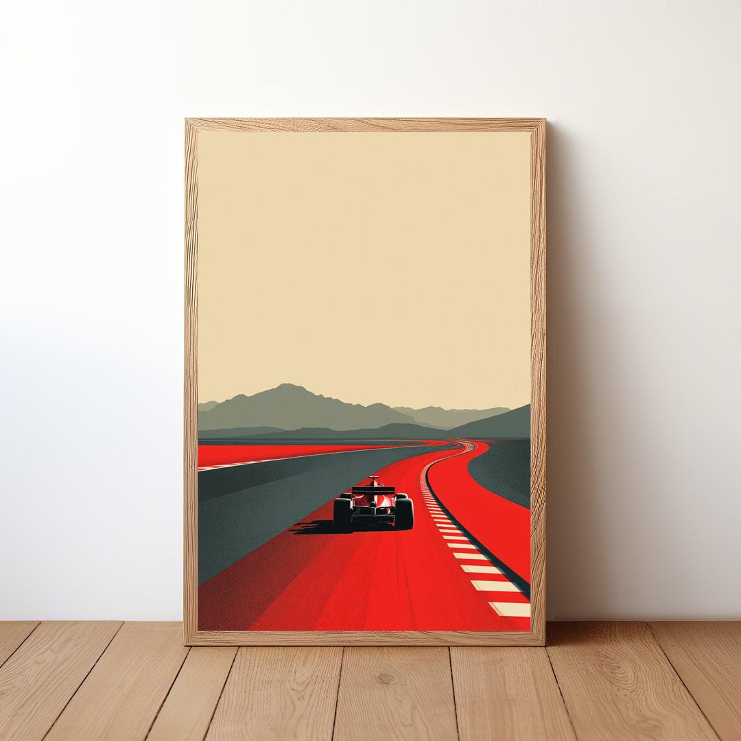 Formula One Racing Poster: Vintage F1 Grand Prix Car Art | F1-19 - Etsy