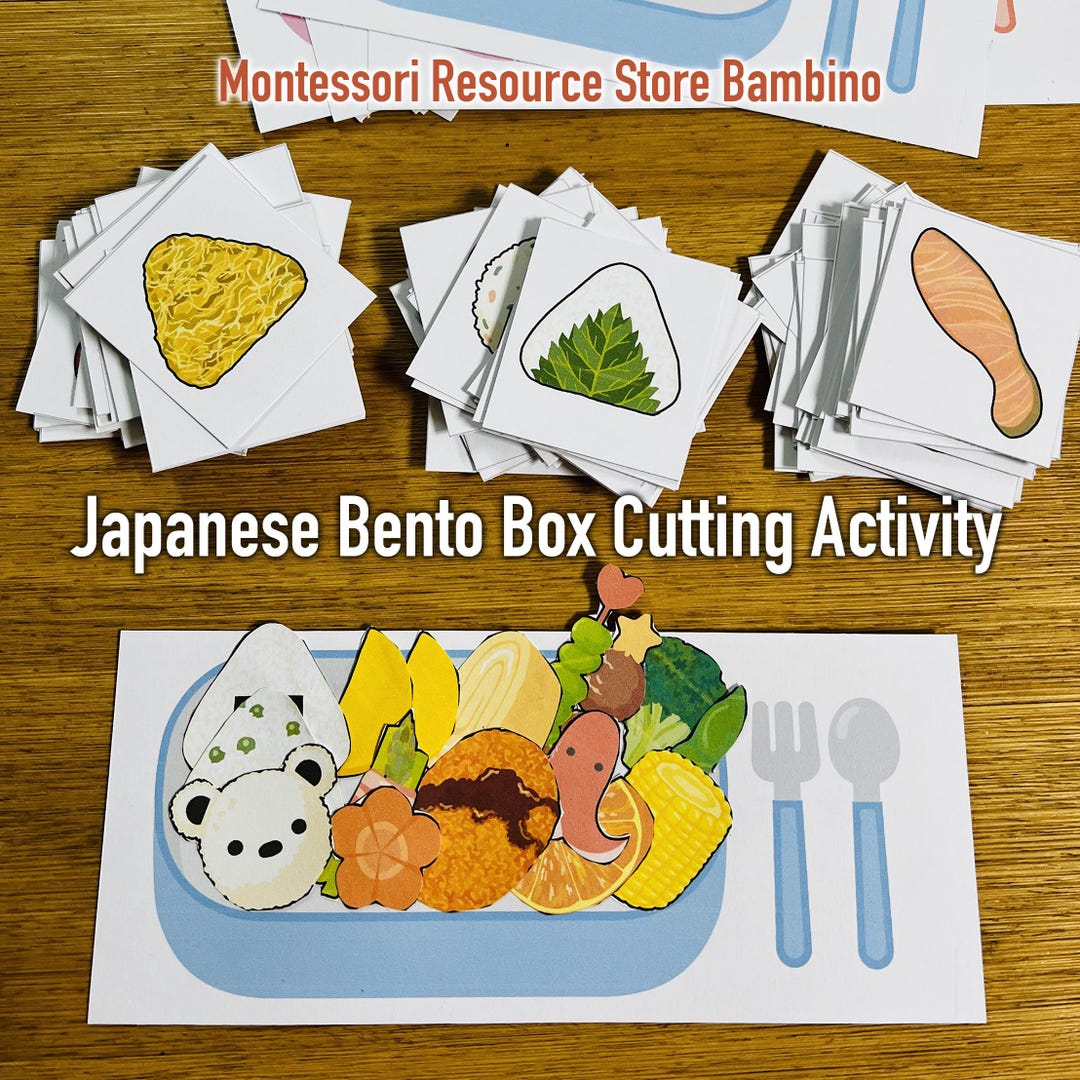 Japanese Bento Box Cutting Activity - Etsy
