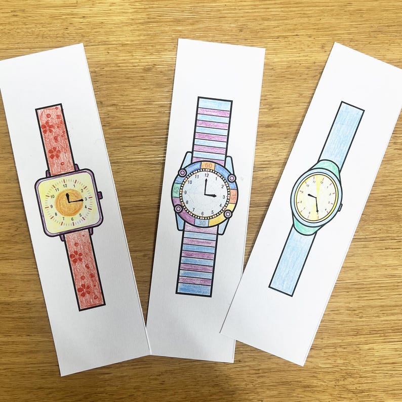 Scissors and Coloring Activity - Create Your Own Wrist Watch DIY ...