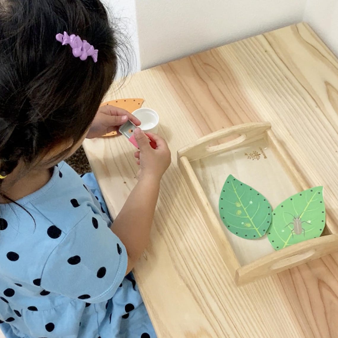 Fine Motor Bug-themed Leaf Punching Activity | Hole Punch Practice for ...