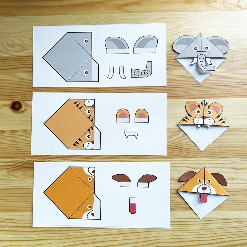 Animal Corner Bookmark - Etsy