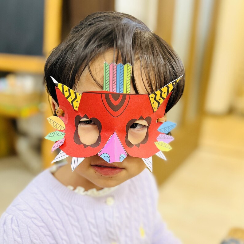 Celebrate Setsubun With a Unique Paper Craft Mask! - Etsy