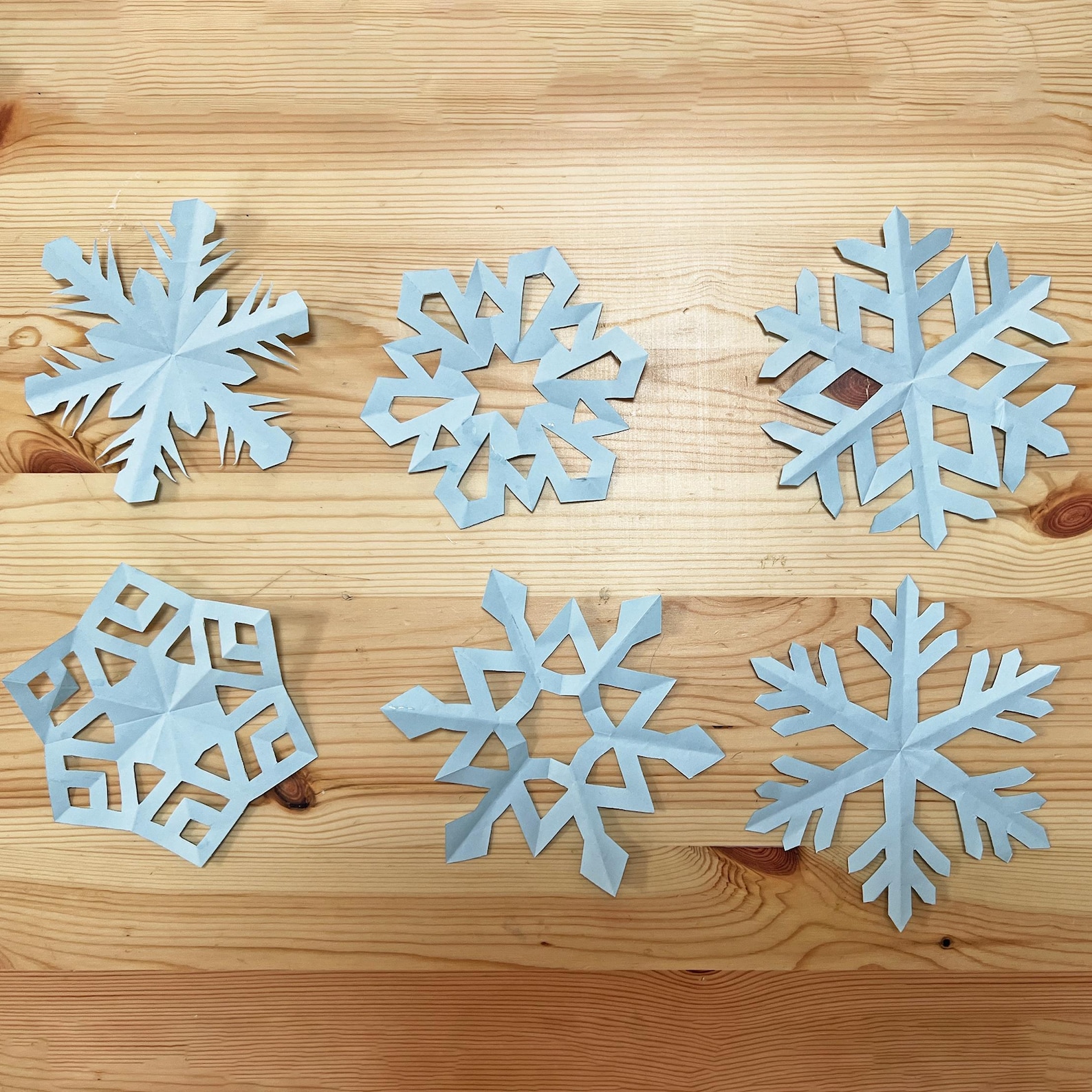 Snowflake Kirigami (fold-and-cut Paper Art) Activity - Etsy