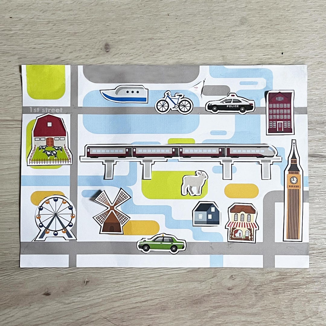 Use Scissors and Glue to Create Your Own City! - Etsy