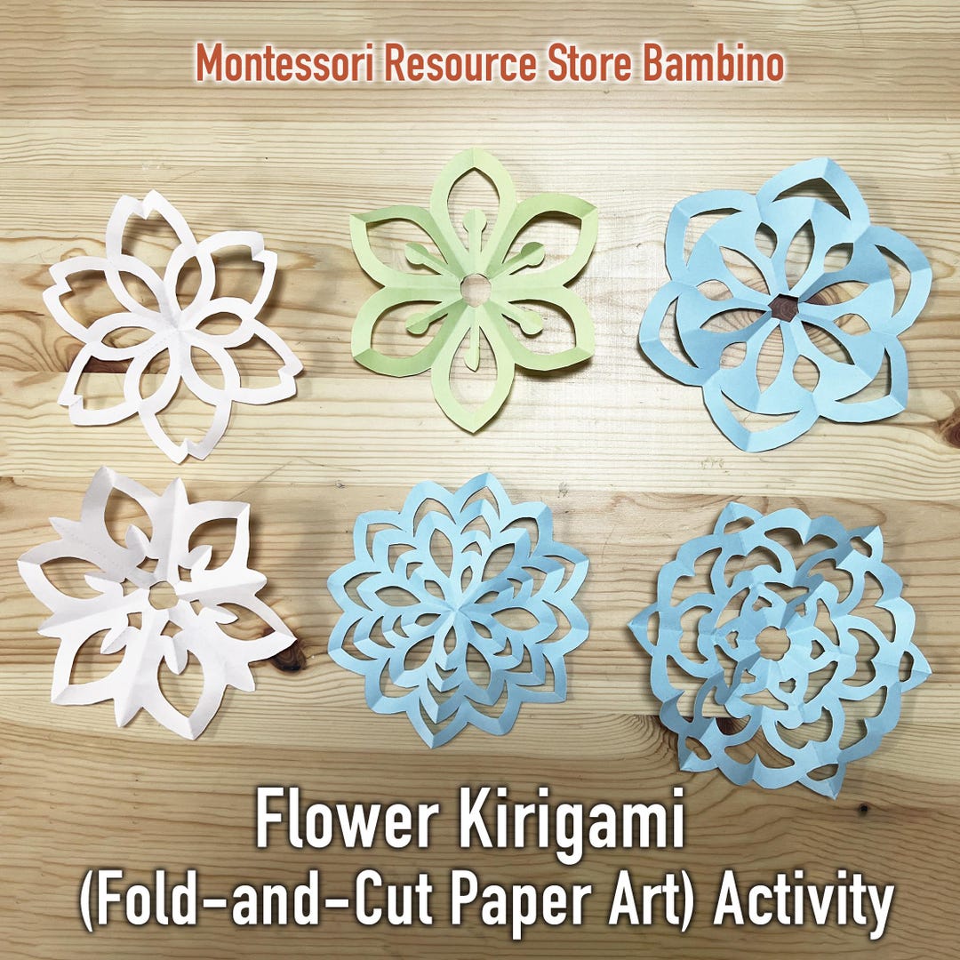 Flower Kirigami (fold-and-cut Paper Art) Activity - Etsy