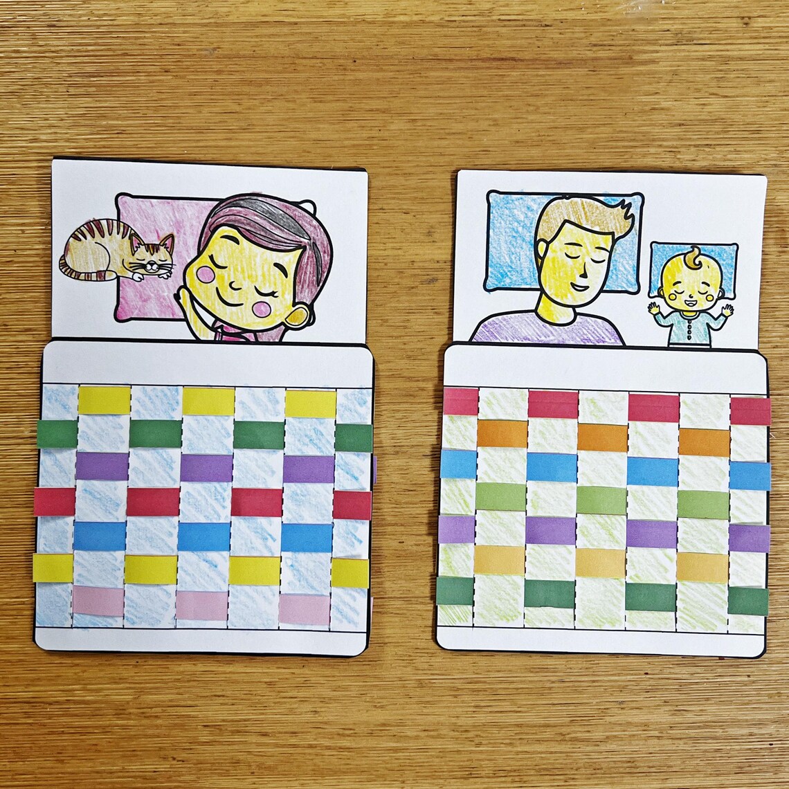 Colorful Quilt Paper Weaving Kit - Etsy