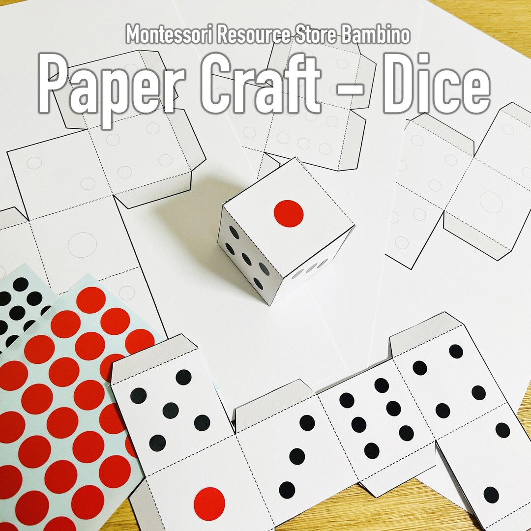 Paper Craft - Dice - Etsy