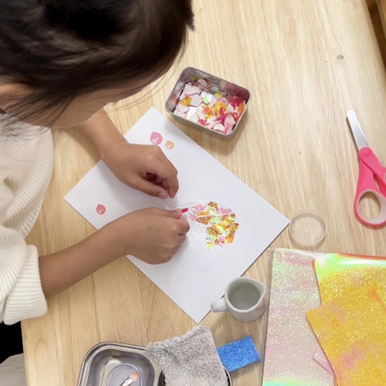 Chigiri-e Balloon Art Activity Sheet for Kids - Paper Tearing Art With ...