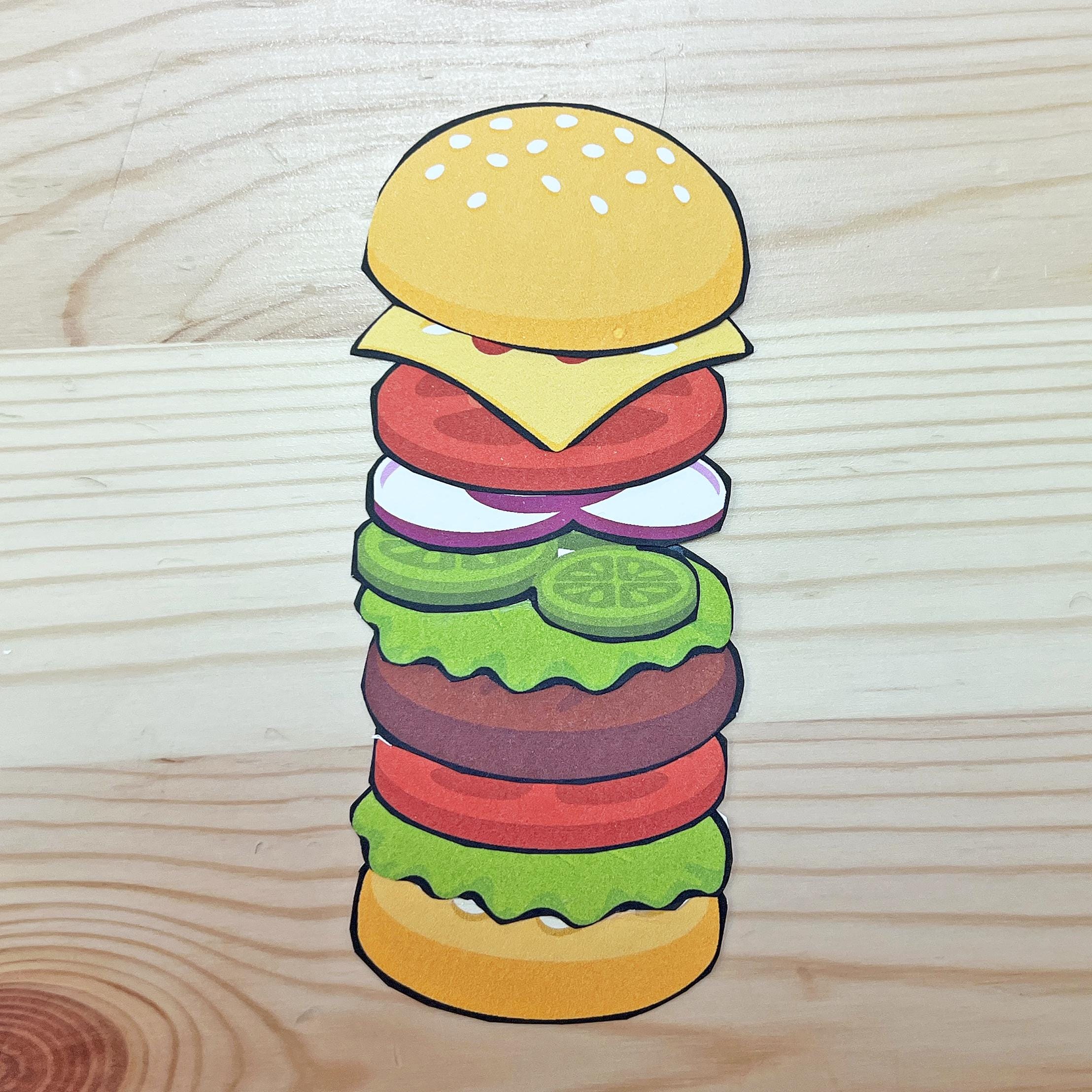 Cut & Build Your Own Burger Tower! - Etsy