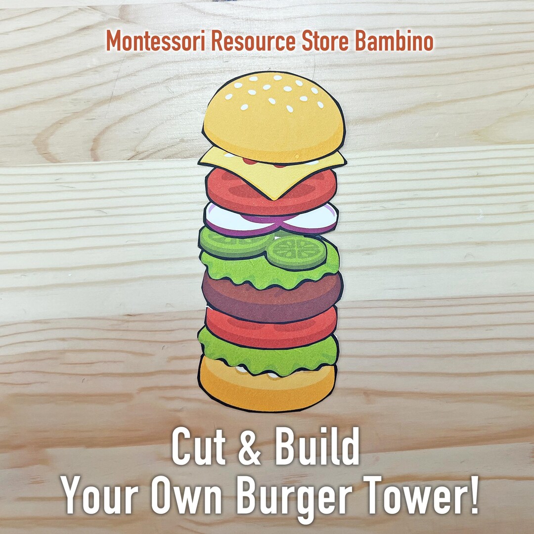 Cut & Build Your Own Burger Tower! - Etsy
