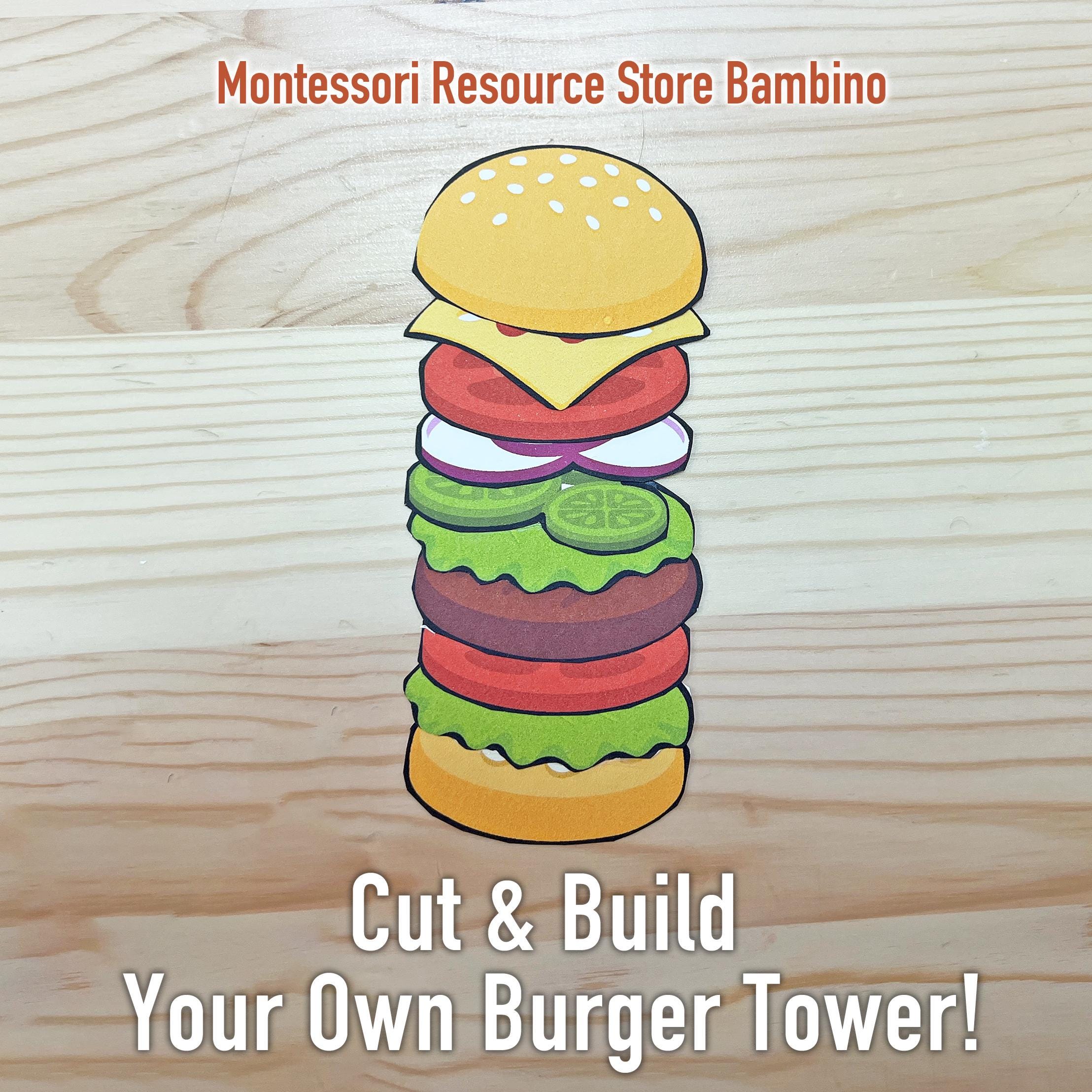 Cut & Build Your Own Burger Tower! - Etsy