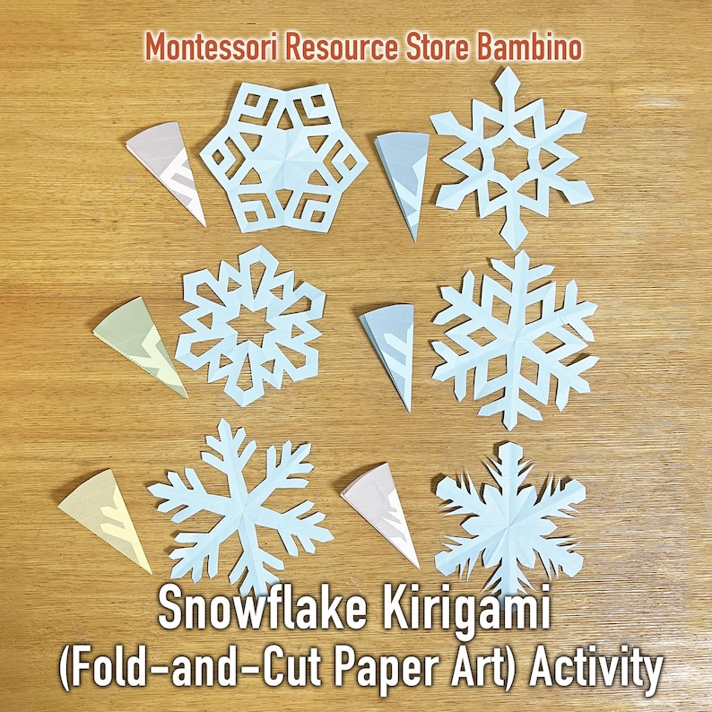 Snowflake Kirigami (fold-and-cut Paper Art) Activity - Etsy