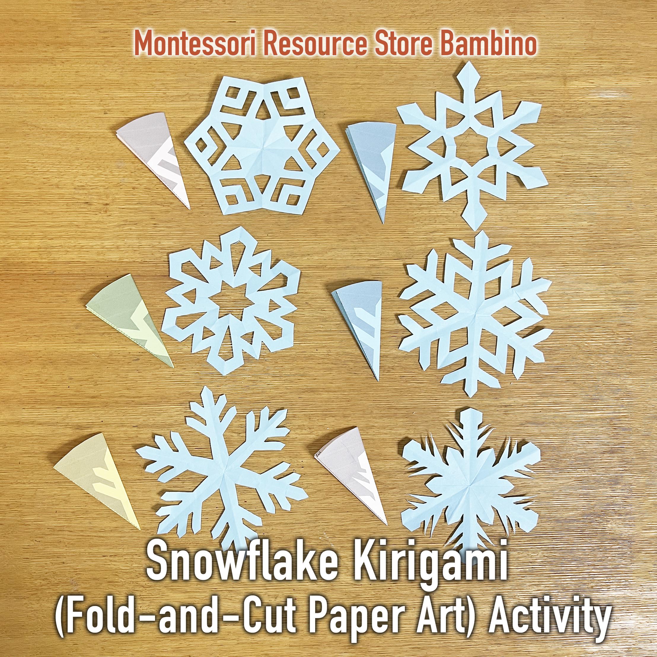 Snowflake Kirigami (fold-and-cut Paper Art) Activity - Etsy