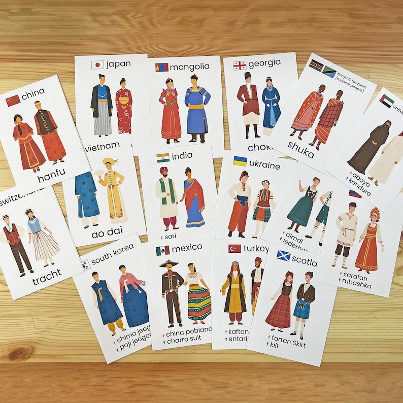 Learn About Traditional Clothing Around the World With This Coloring ...