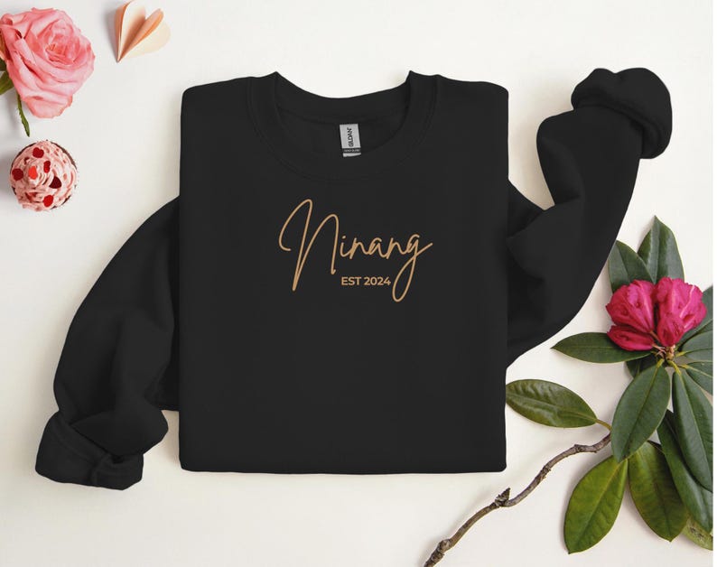 Personalized Godmother Sweatshirt: Ninang Gift, Custom Sleeve Names - Etsy