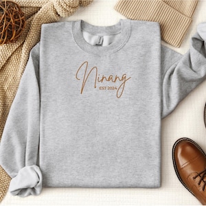 Personalized Godmother Sweatshirt: Ninang Gift, Custom Sleeve Names - Etsy