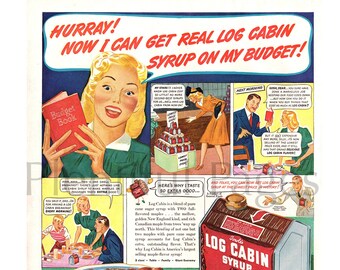 1940's Karo Syrup Vintage Ad Advertising Art Magazine - Etsy