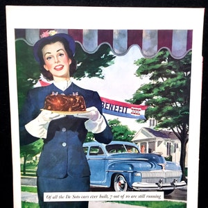1945 Desoto Vintage Ad, Advertising Art, Magazine Ad, Print Ad, WWII ...