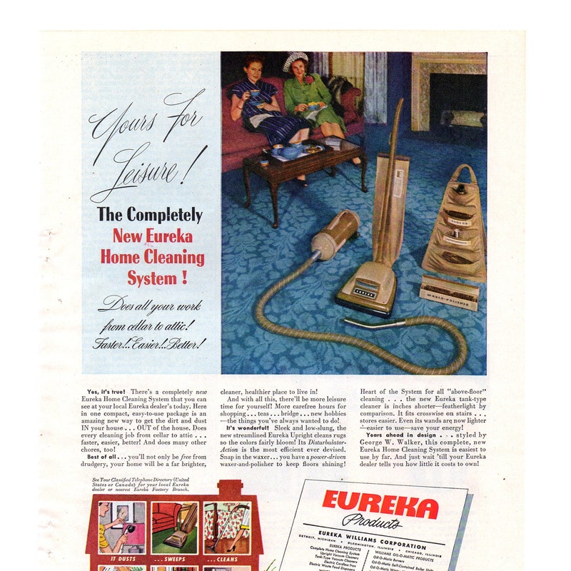 Vintage Eureka Vacuum - Etsy