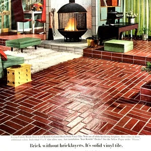 1968 Kentile Floors Vintage Ad, Advertising Art, Kenflex Vinyl Floor ...