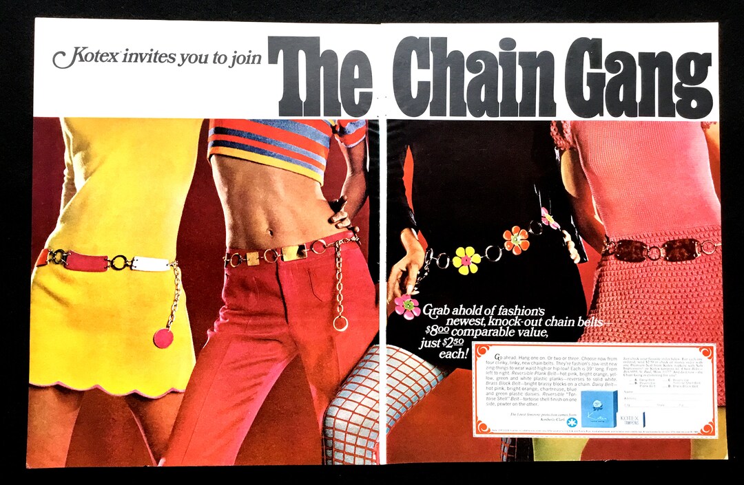 1968 Kotex Vintage Ad, Advertising Art, Magazine Ad, 1960's Fashion ...