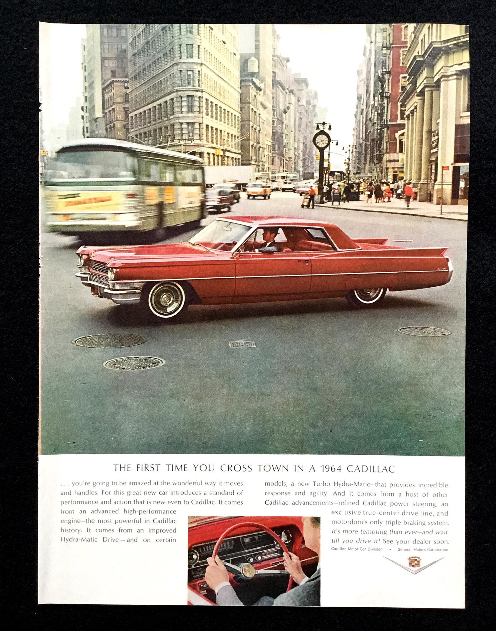 1964 Cadillac Ad, Retro Car Magazine Print - Etsy