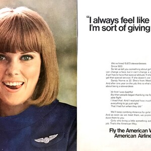 1968 American Airlines Vintage Ad, Advertising Art, Magazine Ad, 1960's ...