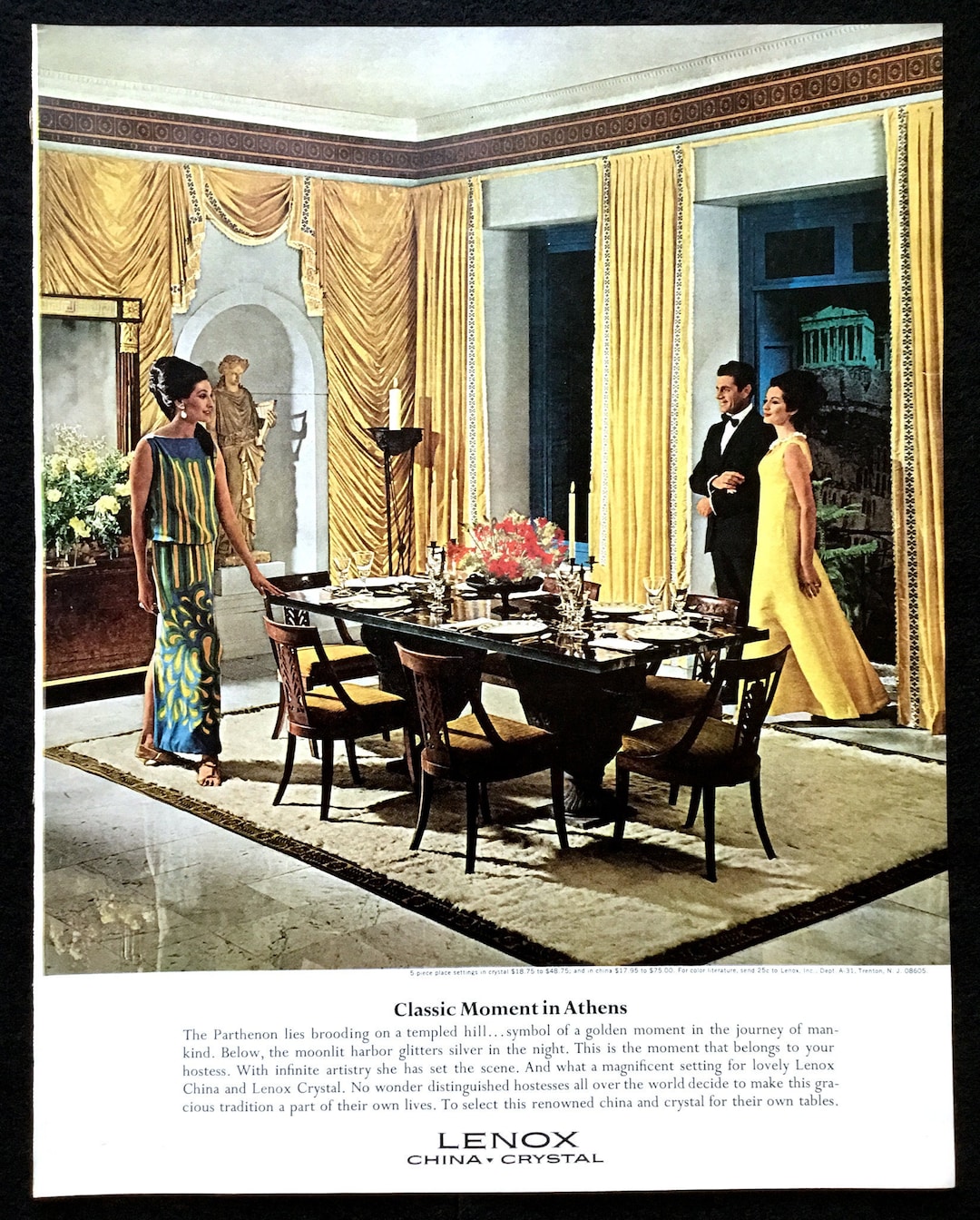 1967 Lenox China Vintage Ad, Advertising Art, 1960's Decor, Magazine Ad ...