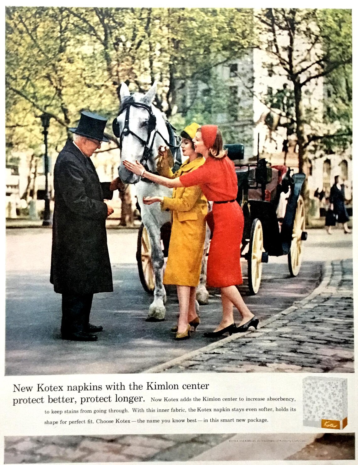 1958 Kotex Ad, Vintage Magazine Print, Fashion Advertising Art - Etsy