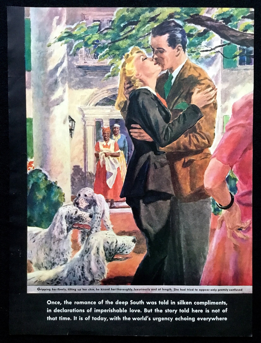 1940's Vintage Magazine Illustration, 1940's Fashion, Magazine Art ...