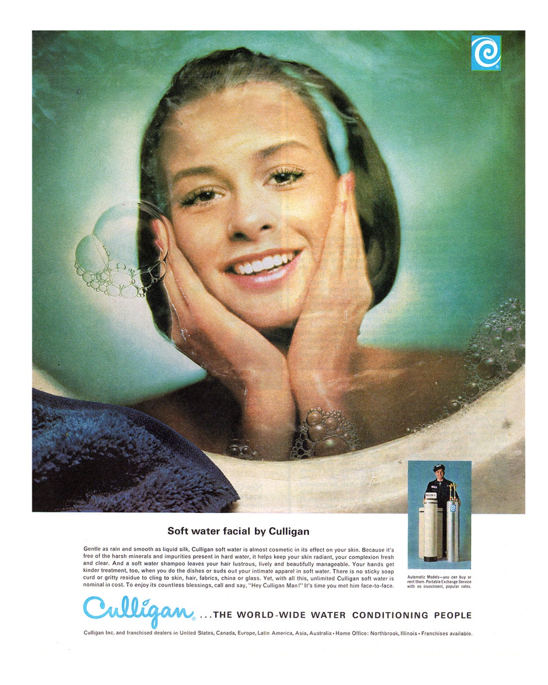 1966 Culligan Water Conditioner Vintage Ad, Advertising Art, Magazine ...