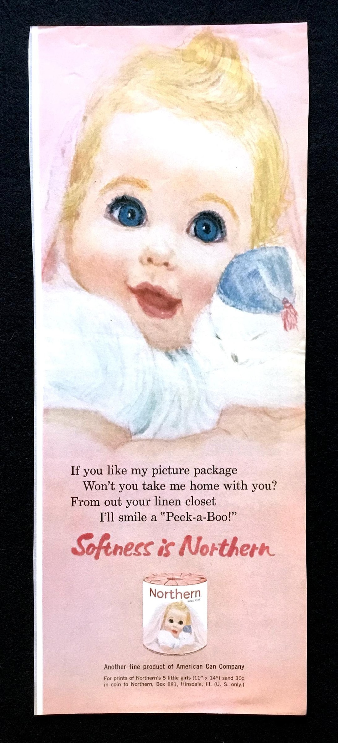 1963 Northern Tissue Vintage Ad, Advertising Art, Magazine Ad, Toilet ...