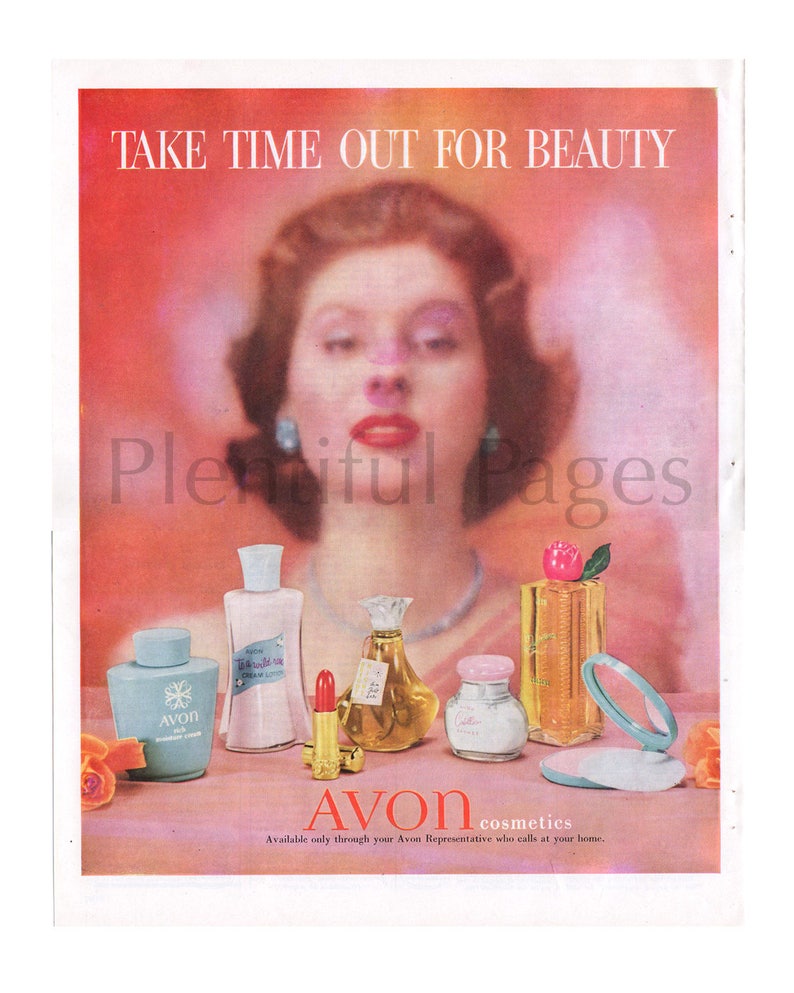 1955 Avon Cosmetics Vintage Ad 1950's Avon Advertising | Etsy