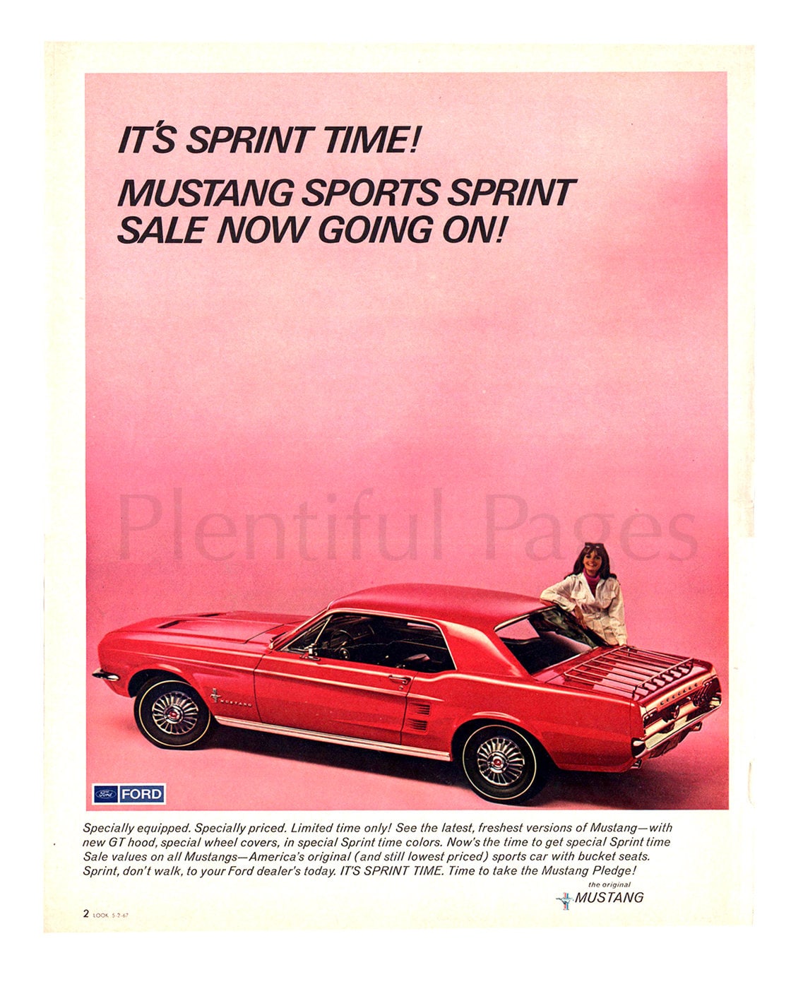 Collectibles 1967 Ford Mustang Vintage Collectible Paper Ephemera ...