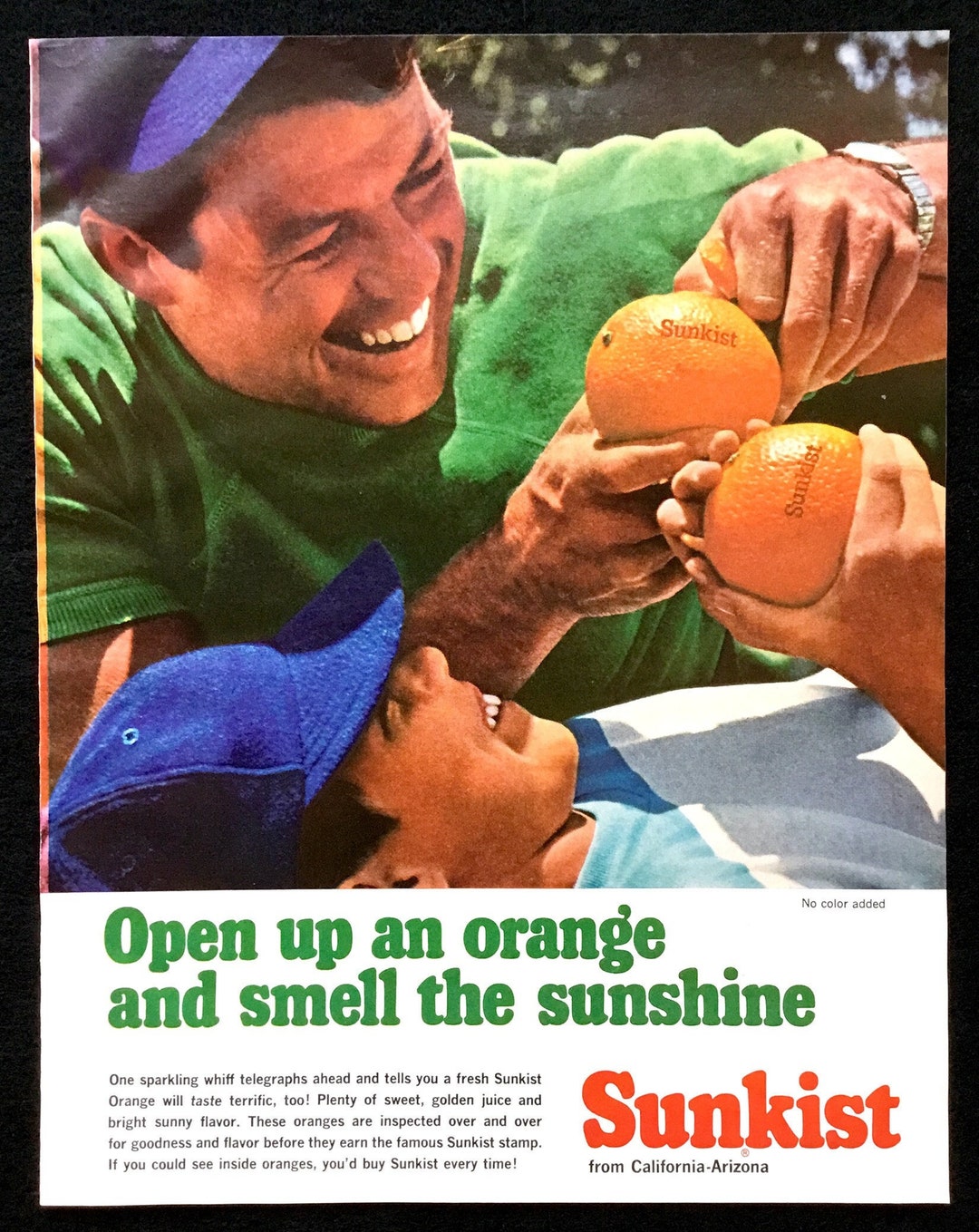 1960's Sunkist Vintage Ad, Advertising Art, Magazine Ad, Oranges, Print ...